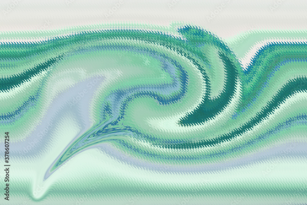 Background pink and green. Sea wave illustration. Beautiful texture in ...