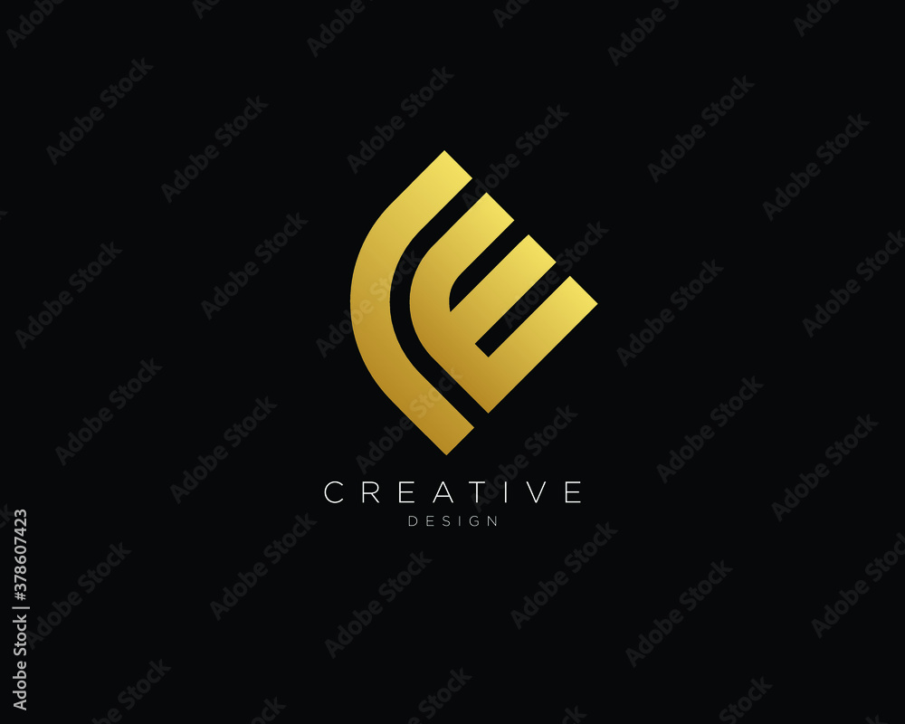 Professional and Minimalist Letter CE Logo Design, Editable in Vector ...
