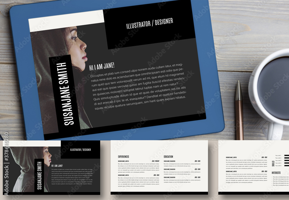 Pitch Layout Stock Template | Adobe Stock