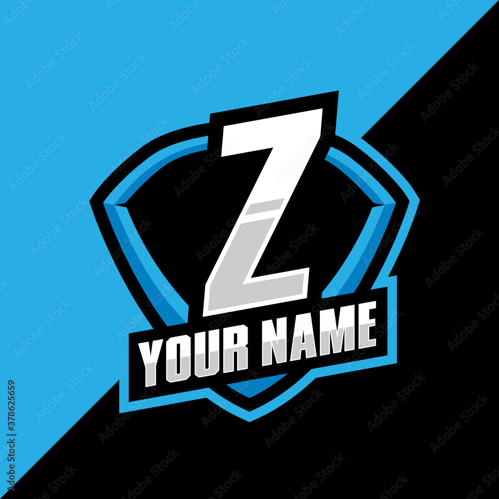 Z Letter Gaming Esport Logo Design Template Inspiration Stock Vector ...