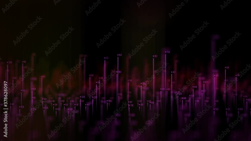 Video „Abstract big data visualization. Futuristic infographics ...