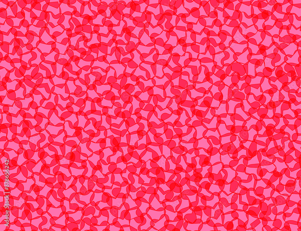Transparent red hearts. Vector Illustration. Use for printing, posters ...