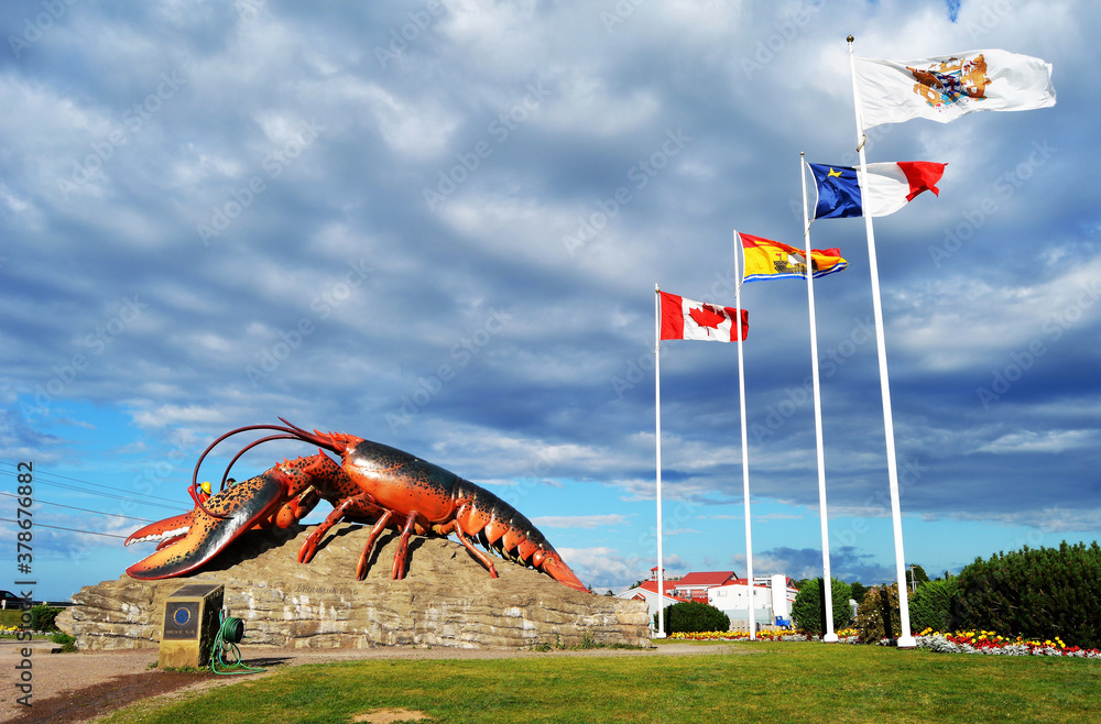 A giant lobster statue is a major tourist attraction at the entrance to ...