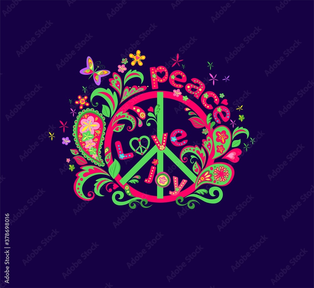Psychedelic Peace Symbol