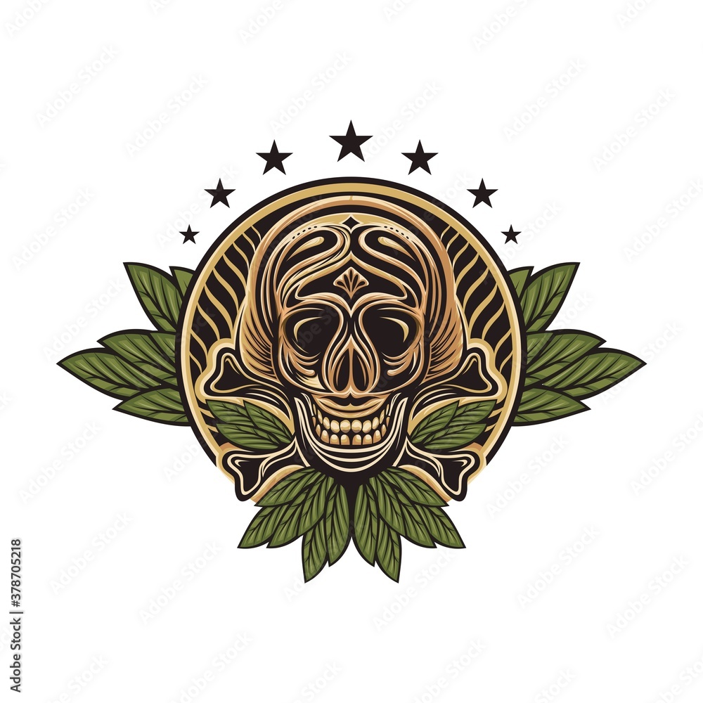 Skull vector, illustration for tshirt design, background and poster ...