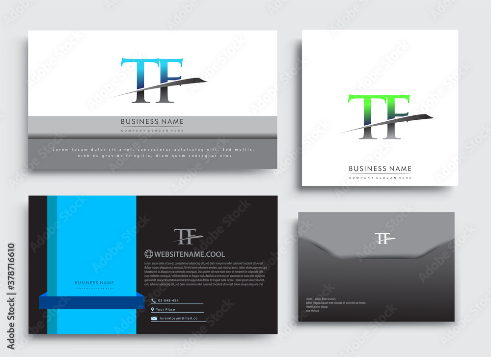 Vecteur Stock Clean and simple modern Business Card Template, with ...
