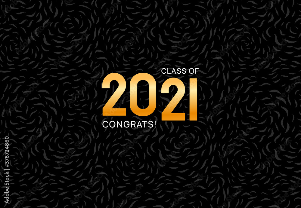 Class of 2021. Vector illustration. Graduation logo. Template for ...