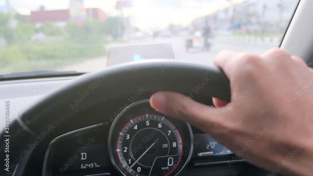 This car dashboard auto digital fast speed meter number kilometer km ...