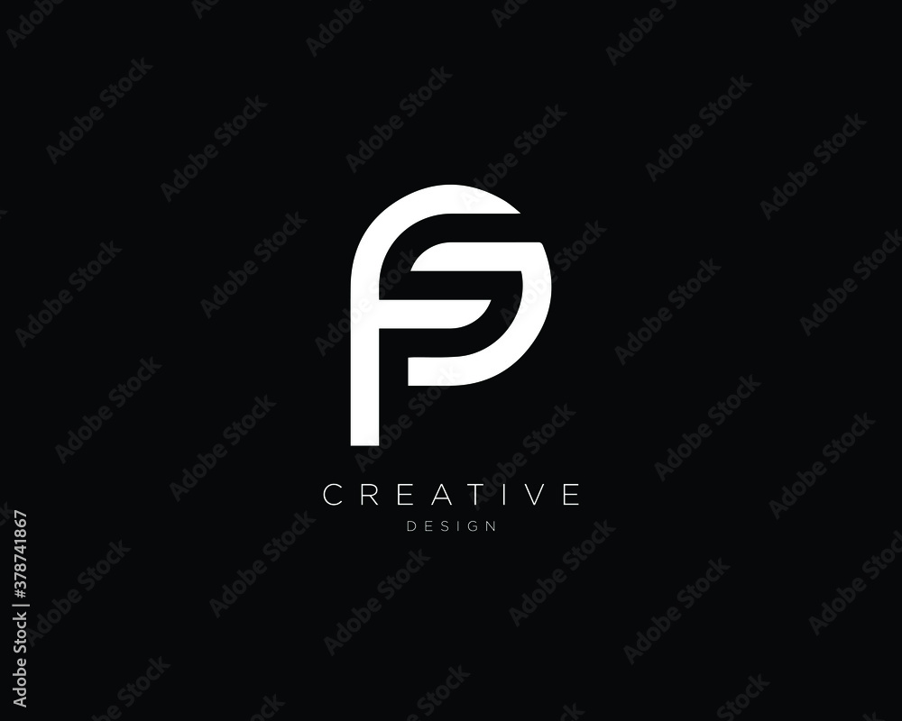 Professional and Minimalist Letter FS PS Logo Design, Editable in ...