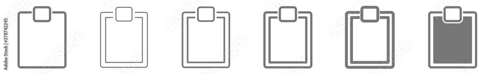 Clipboard Icon Gray Silver | Document Illustration | Feedback Symbol ...