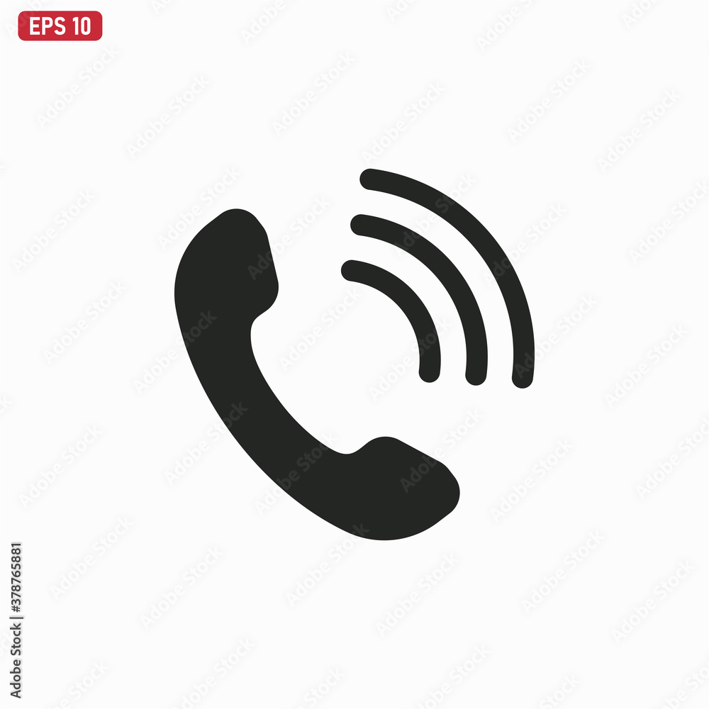 Phone icon vector . Call sign Stock Vector | Adobe Stock