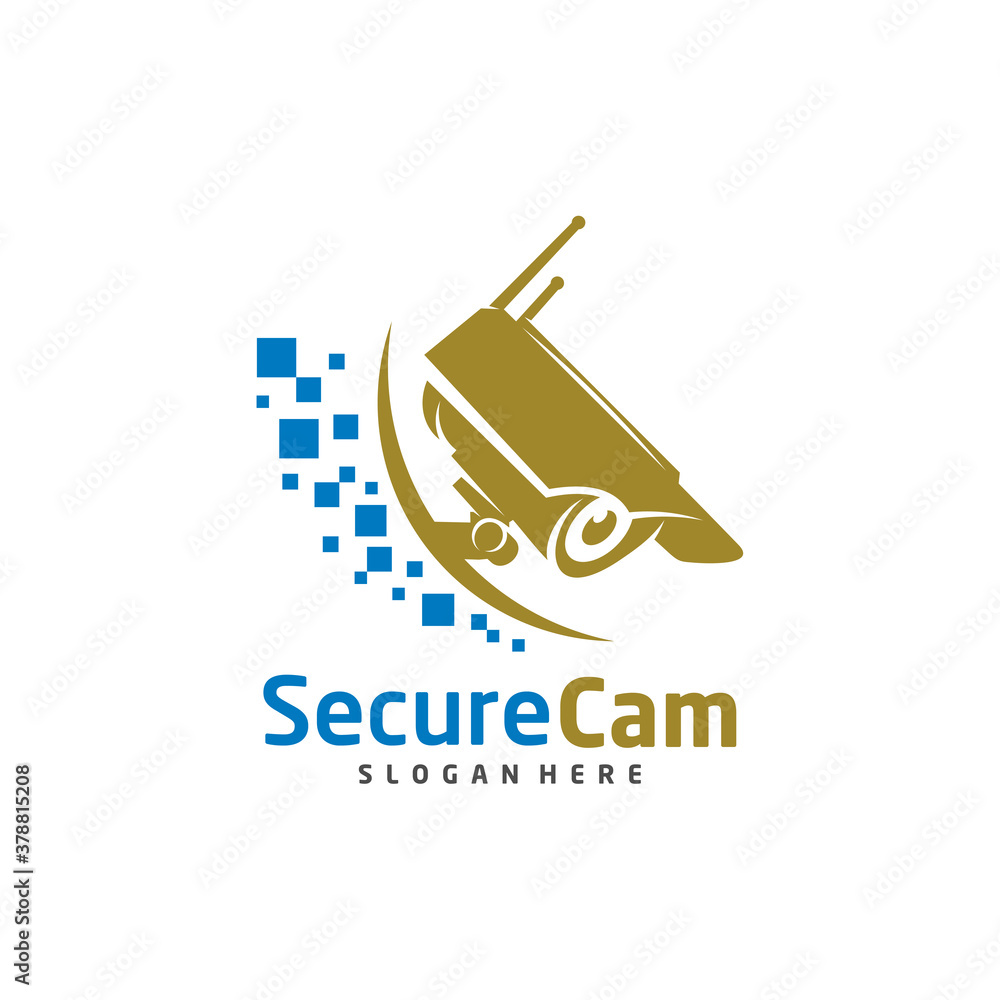 CCTV Camera Logo Design Vector Template, Concept Symbol, Icon Stock ...