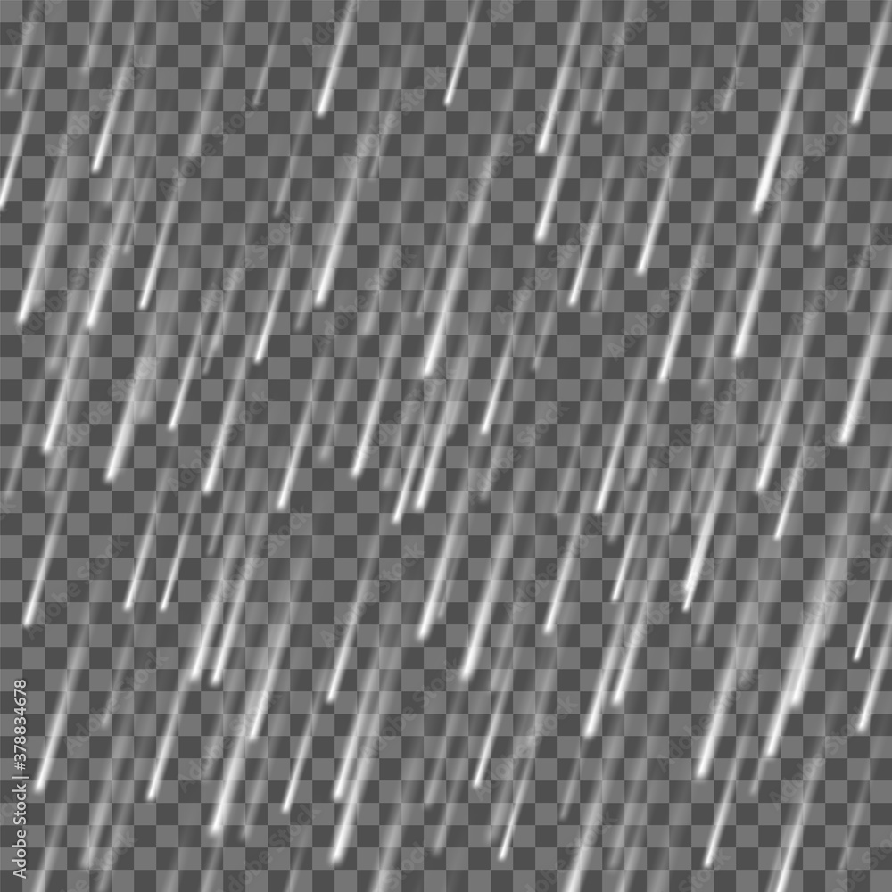 Rainfall background. Realistick rain fall. Vector rainy day concept ...