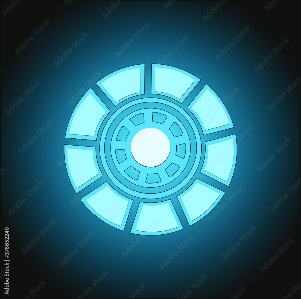 Ironman Arc Reactor Vector