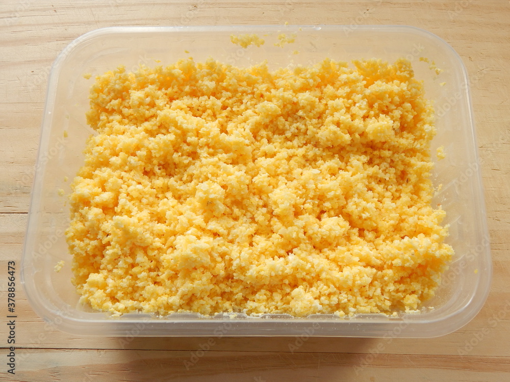 Traditional Brazilian couscous (cuscus/cuscuz). Tropical food. The ...