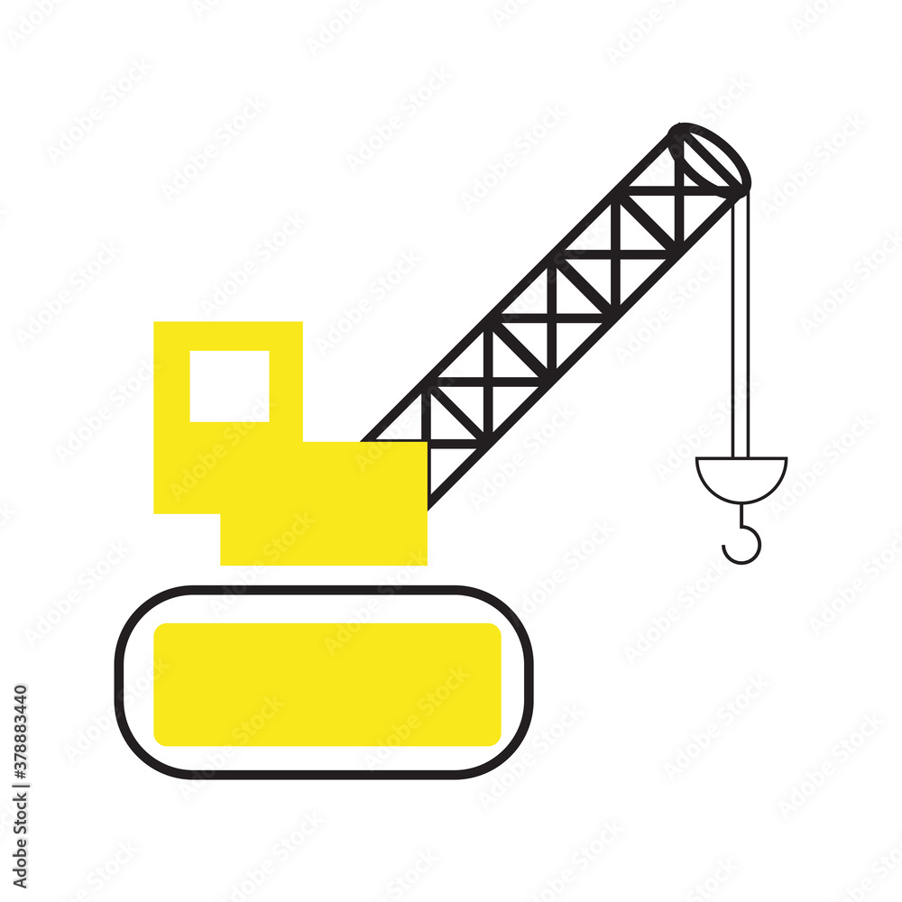 Telehandlers logo Stock Vector for any Constructing Company,modern ...
