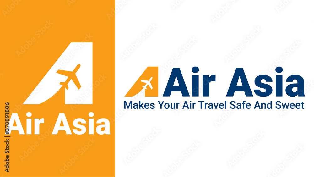 Airline Travel Agency Logo Design, Airline Agency Logo Design, A letter ...