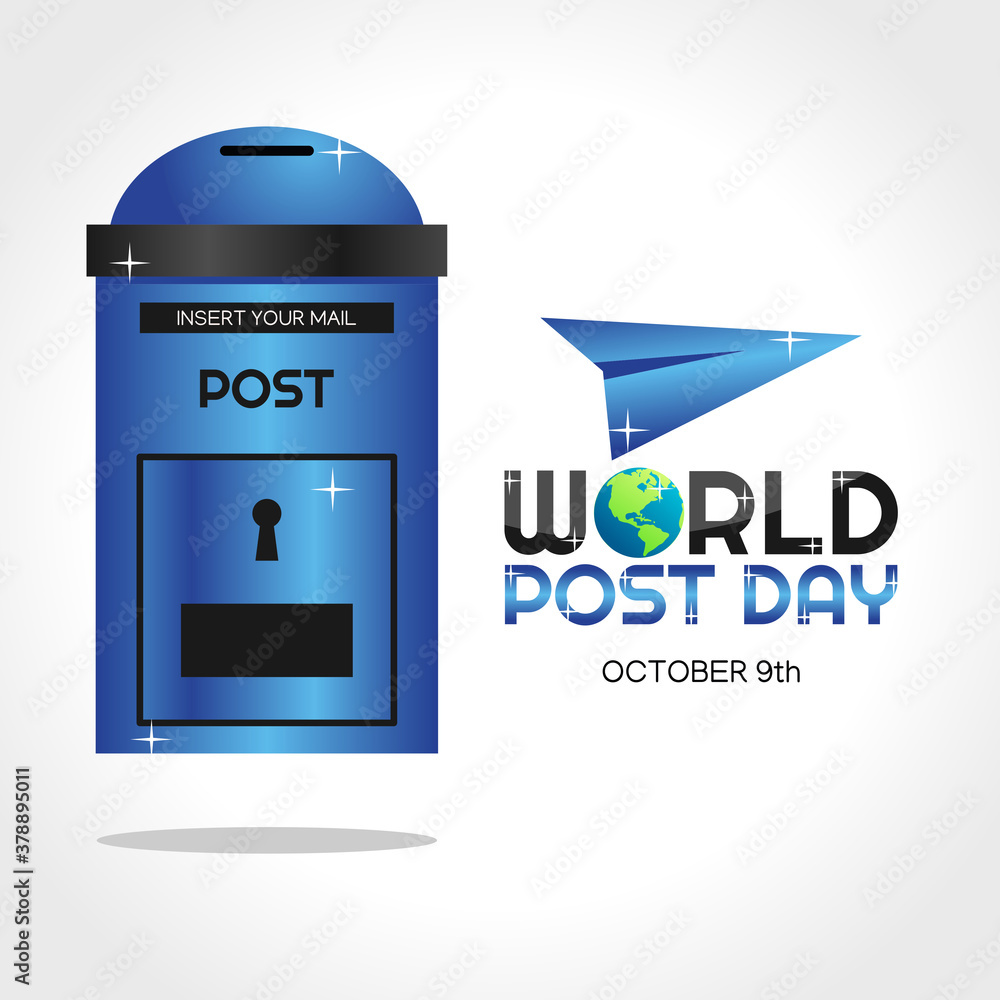 Vector graphic of world post day good for world post day celebration ...
