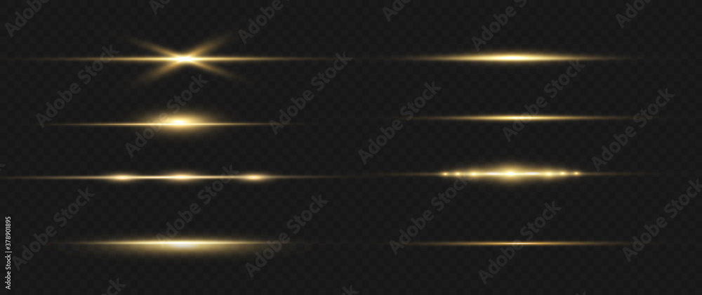 Yellow horizontal line. Stock Vector | Adobe Stock