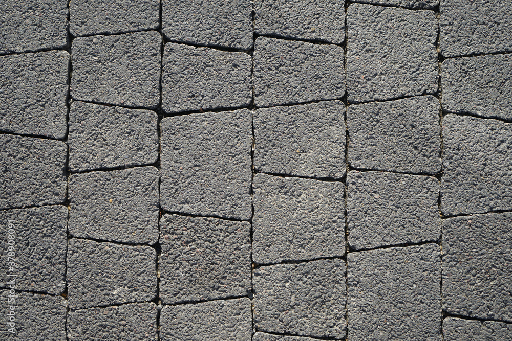 beautiful texture of paving stones from gray paving slabs of different ...