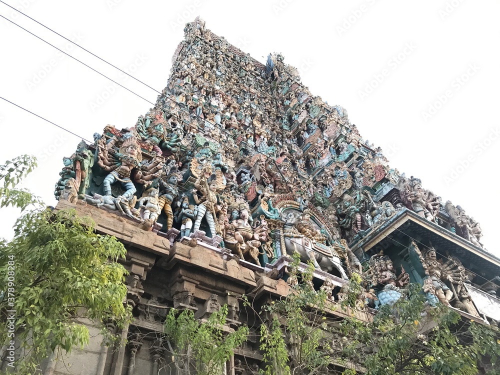 Ancient temple with thousands of Statues of Male and Female goddess in ...