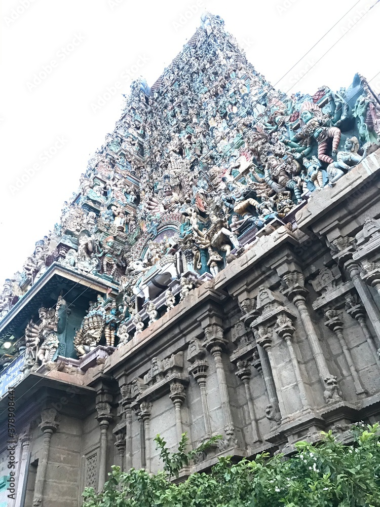Ancient temple with thousands of Statues of Male and Female goddess in ...