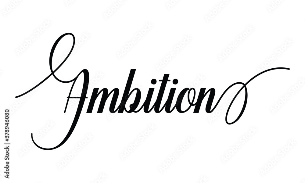 Ambition Tattoo Fonts