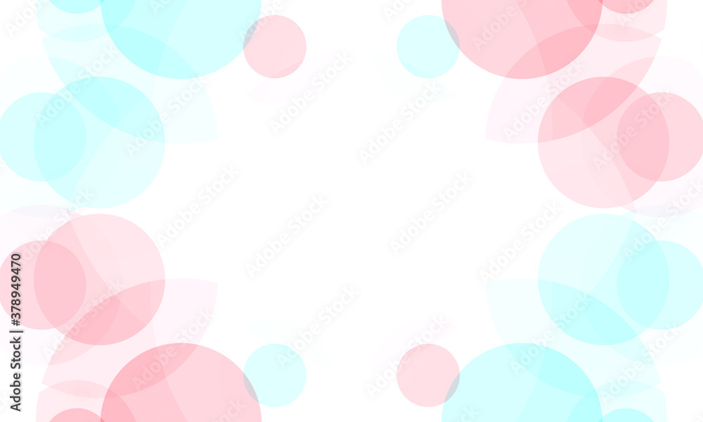 Abstract red blue circles on white background. Modern graphic design ...