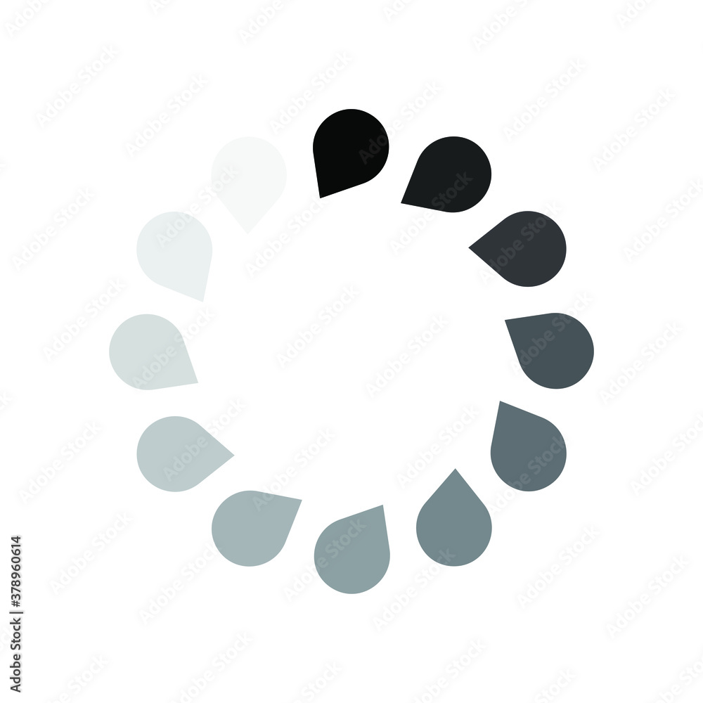 Load bar for mobile apps. Radial load, update or download diagram icon ...