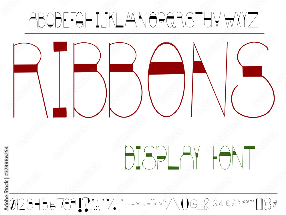 Hand drawn display font, upper case only. Creative uppercase lettering ...