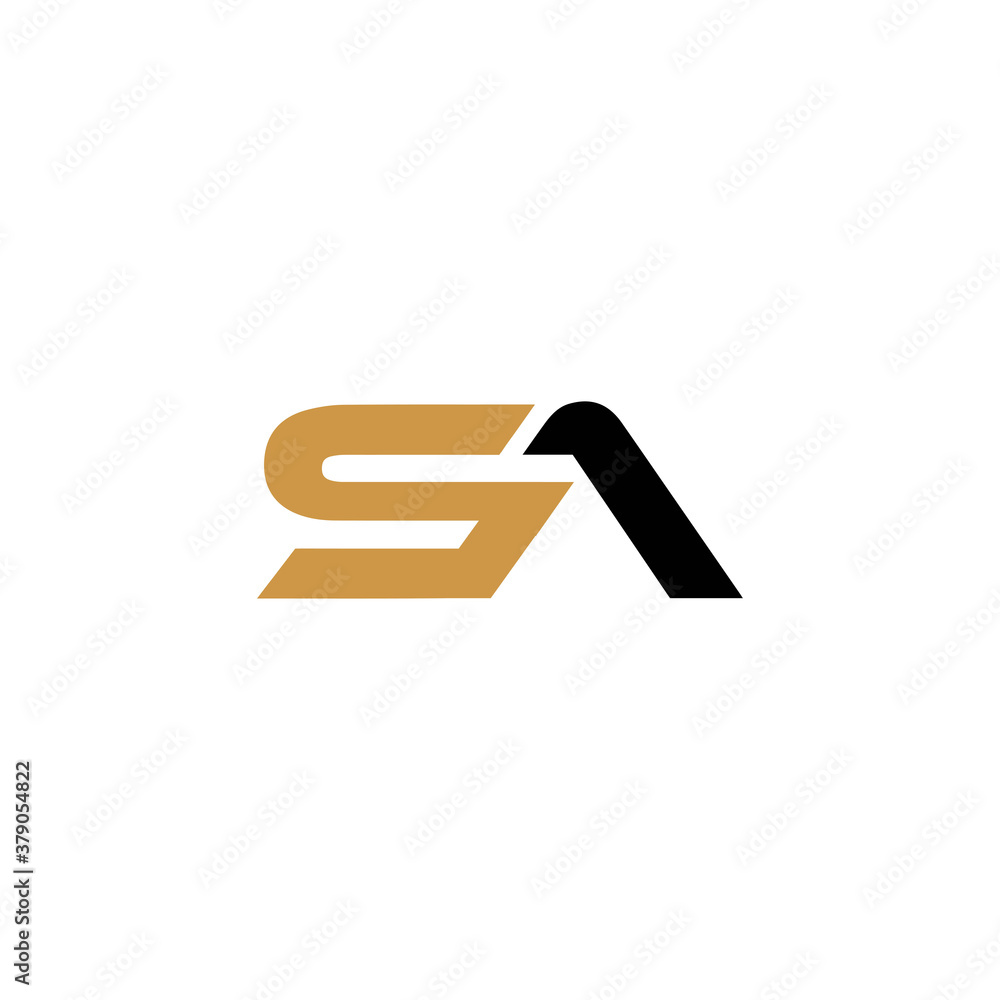 Initial letter sa logo or as logo vector design templates Stock Vector ...