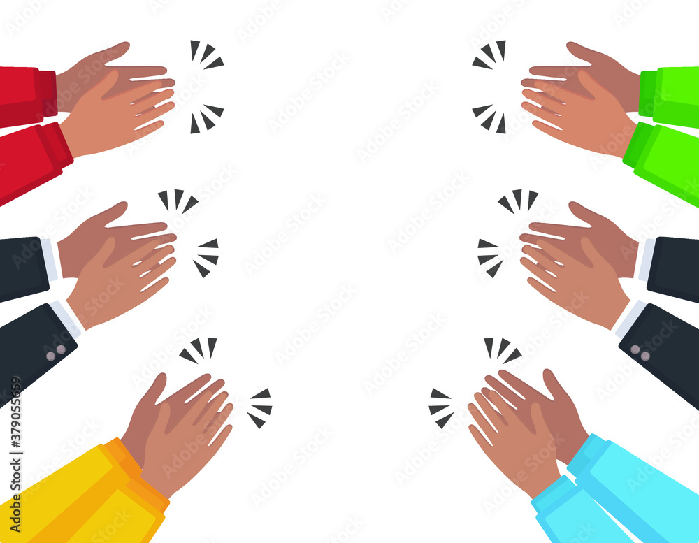 Applause clapping hands vector illustration. Stock Vector | Adobe Stock