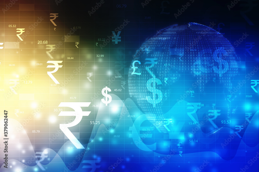 Money transfer. Global Currency. Stock Exchange, Financial Background ...