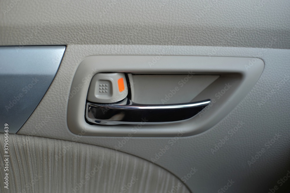 Door handle to open the car door from the inside with integrated lock ...