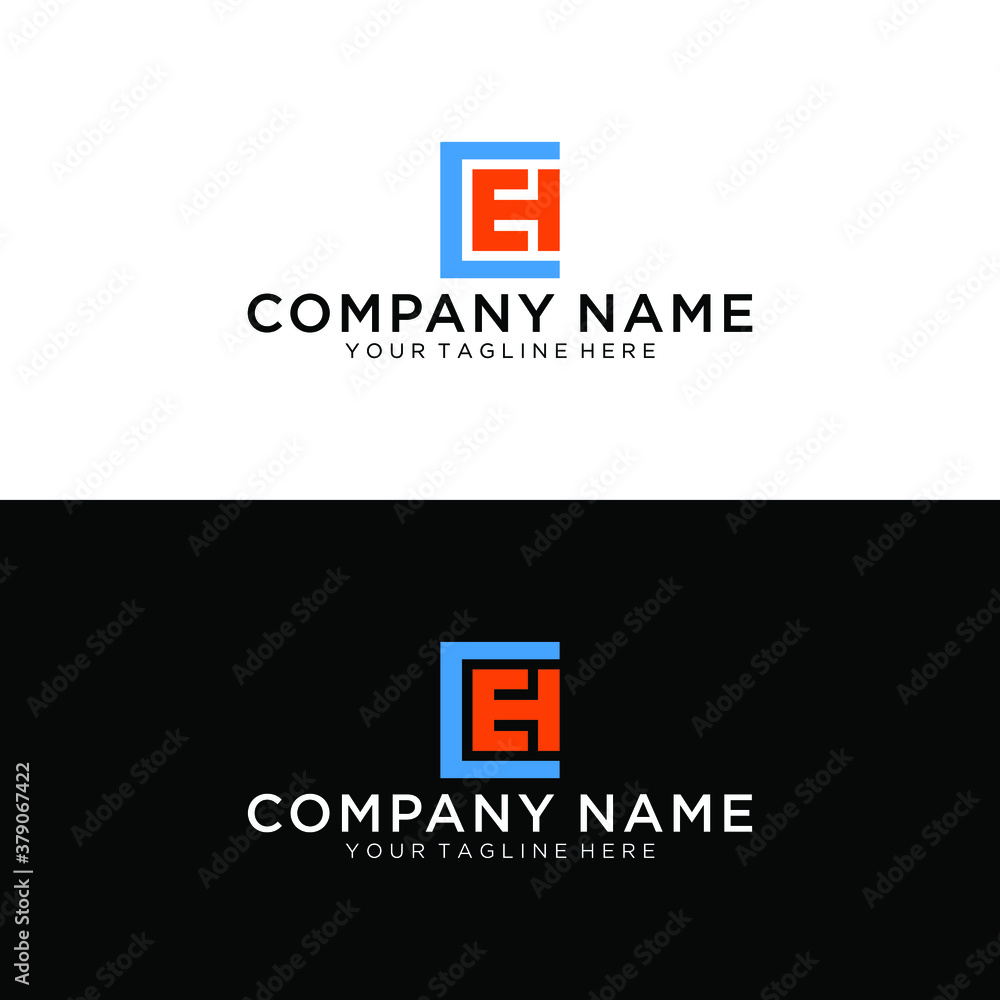 ECH,EHC,CEH,CHE,HCE,HEC letters Logo Initial Template.Modern Style ...