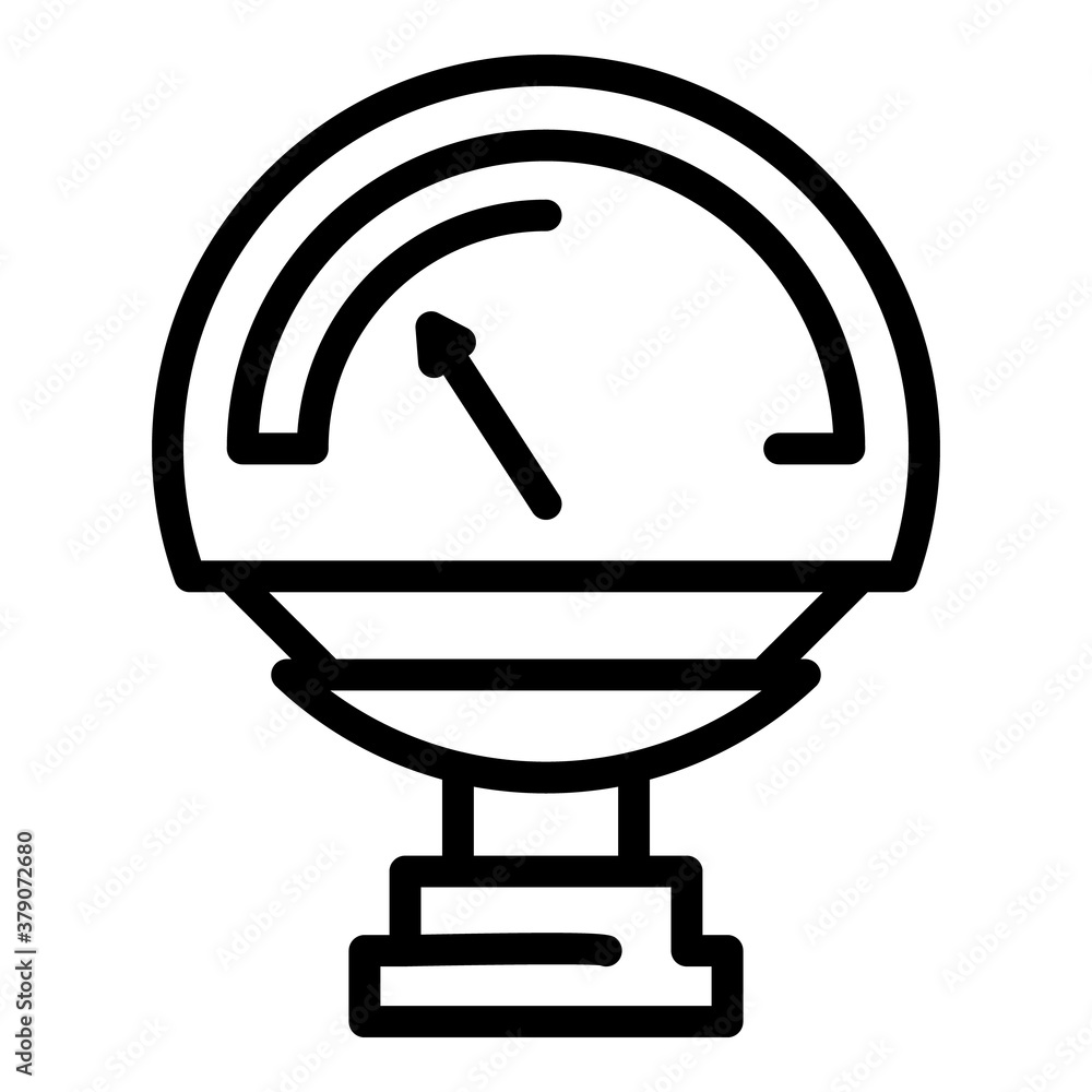 Manometer valve icon. Outline manometer valve vector icon for web ...
