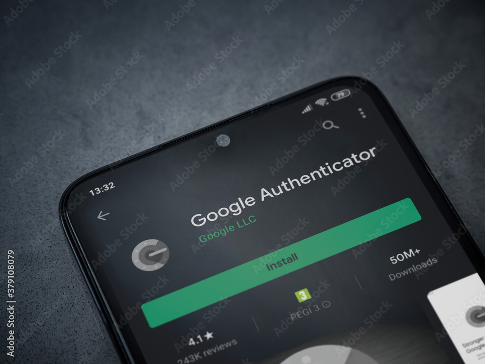 Lod, Israel - July 8, 2020: Google Authenticator app play store page on ...