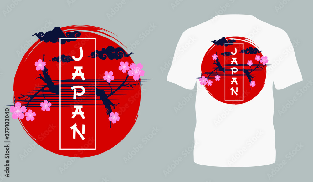 Japanese style popular typography t-shirt design for clothes sale ...