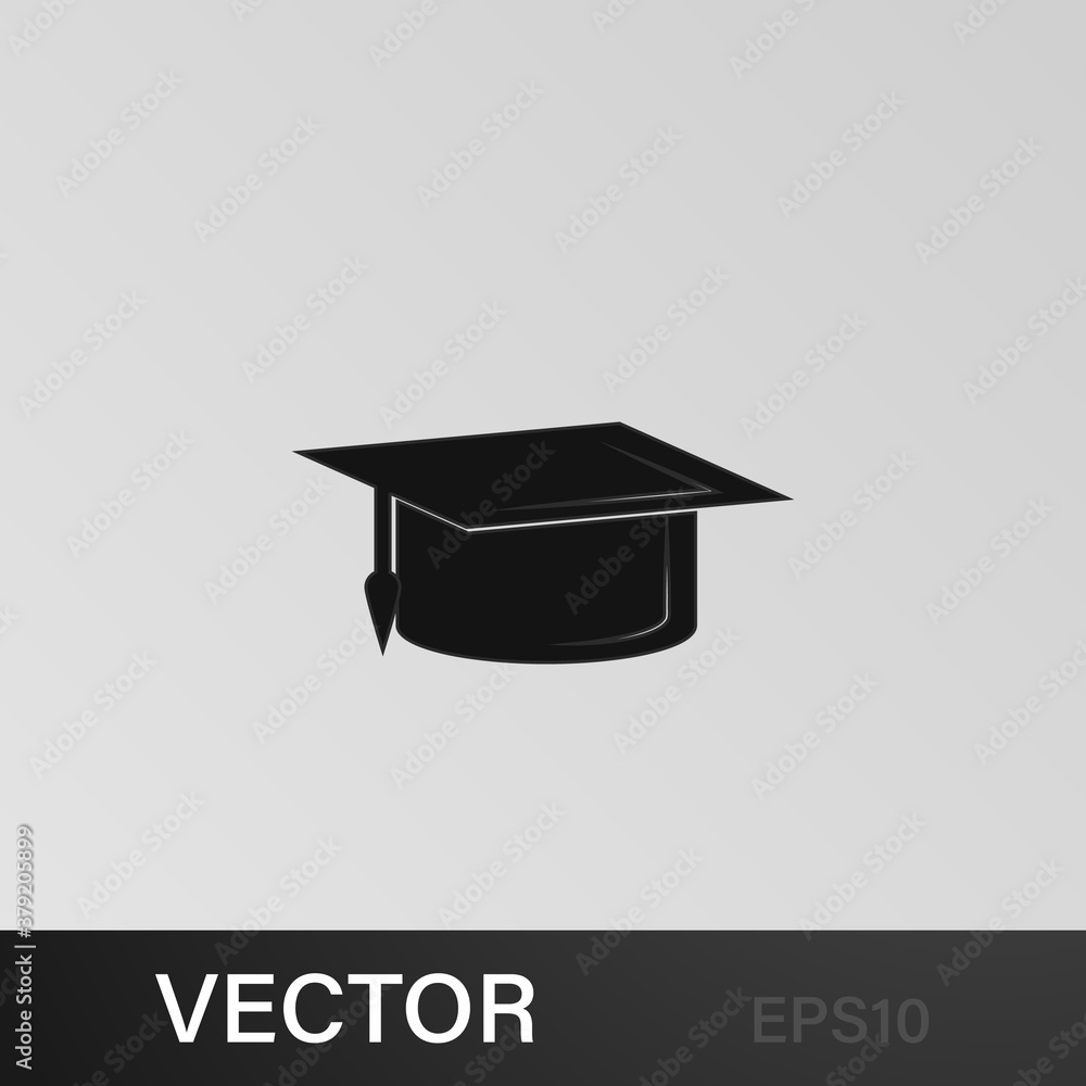 graduation cap icon. Education, academic degree. Signs, outline symbols ...