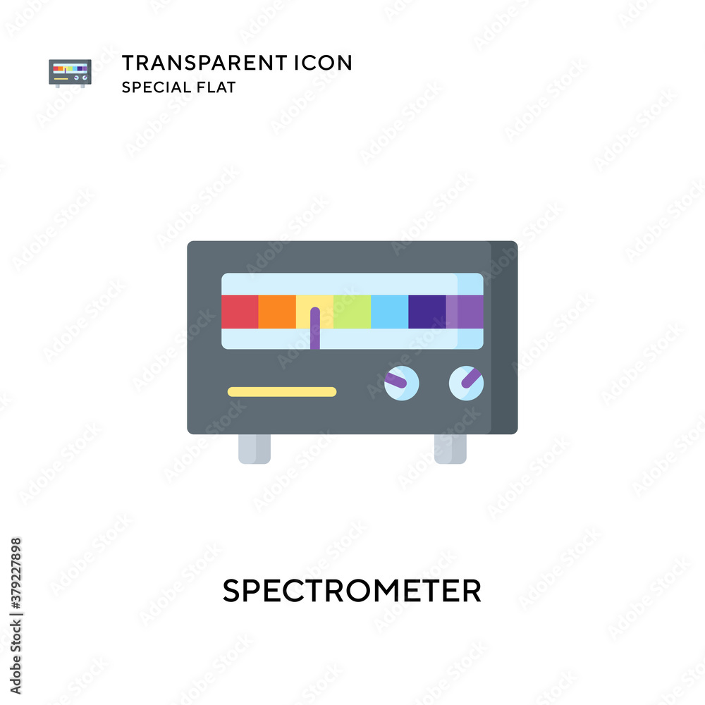 Spectrometer vector icon. Flat style illustration. EPS 10 vector. Stock ...