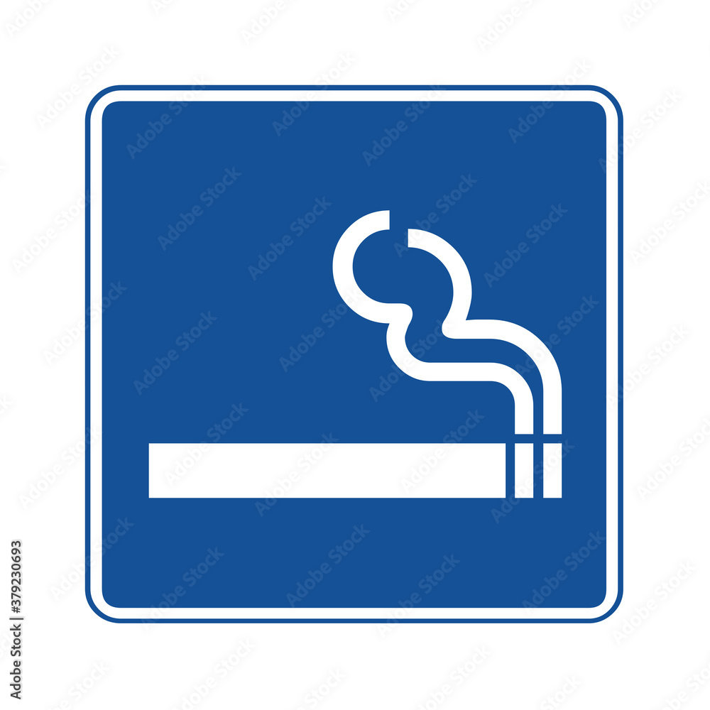 Smoking area symbol pictogram Stock Illustration | Adobe Stock