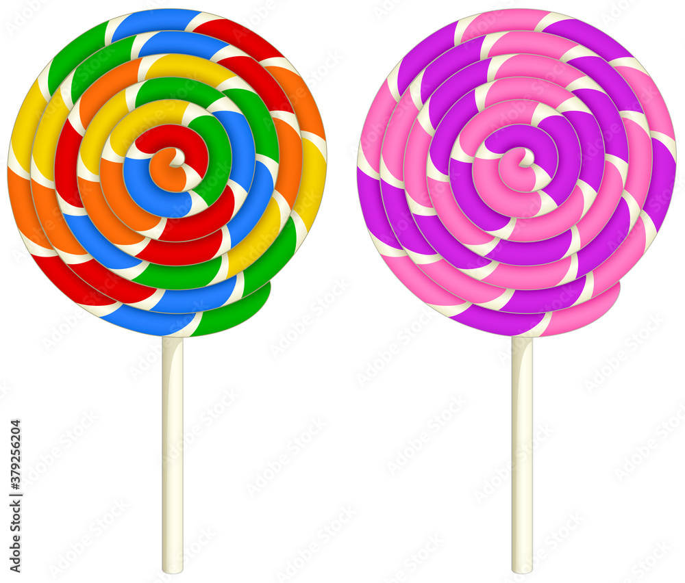 Pink Swirl Lollipop Clipart