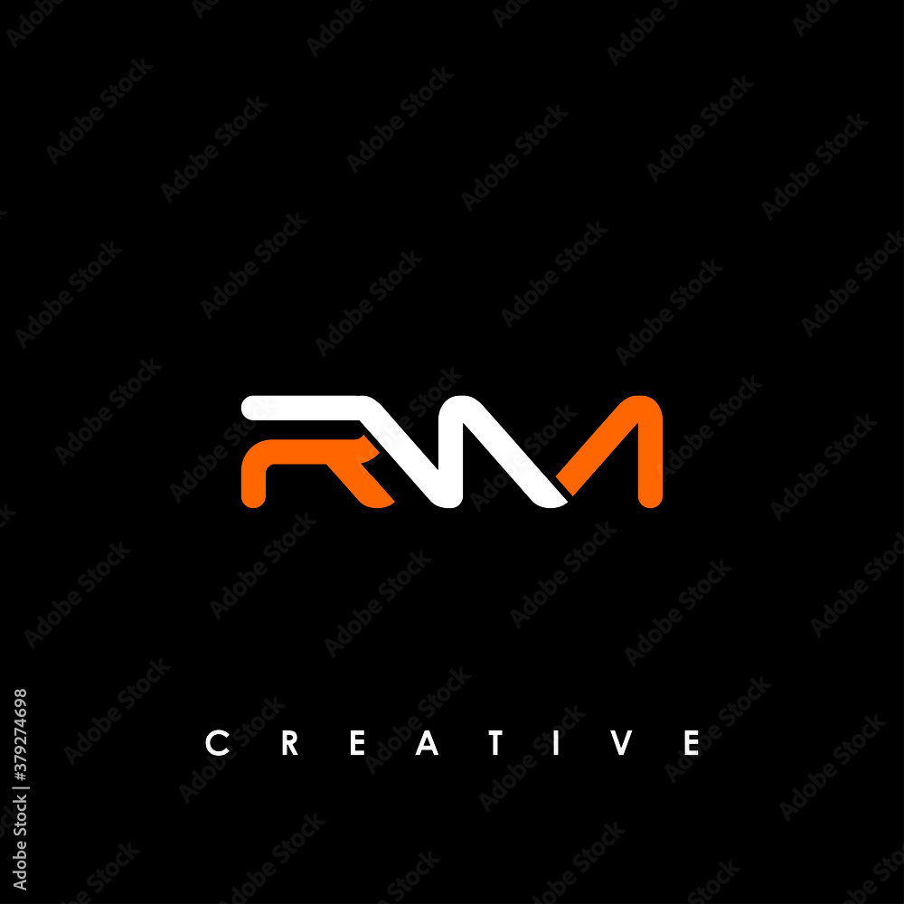 RNM Logo Design Vector Icon Stock Vector | Adobe Stock