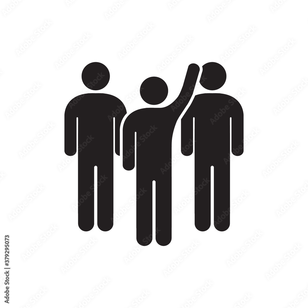 Human raised hand icon vector for your web site design, logo, app, UI ...