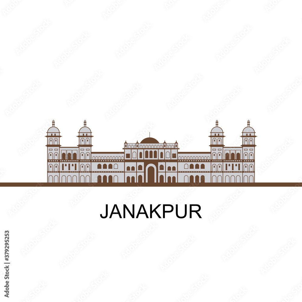 Janaki Mandir. It is a Hindu temple in Janakpur in the Mithila region ...