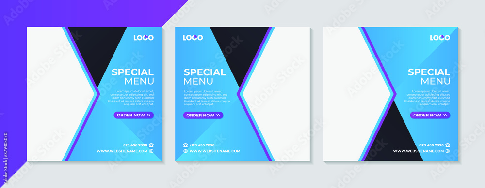 Food culinary menu banner for social media post template. Elegant sale ...