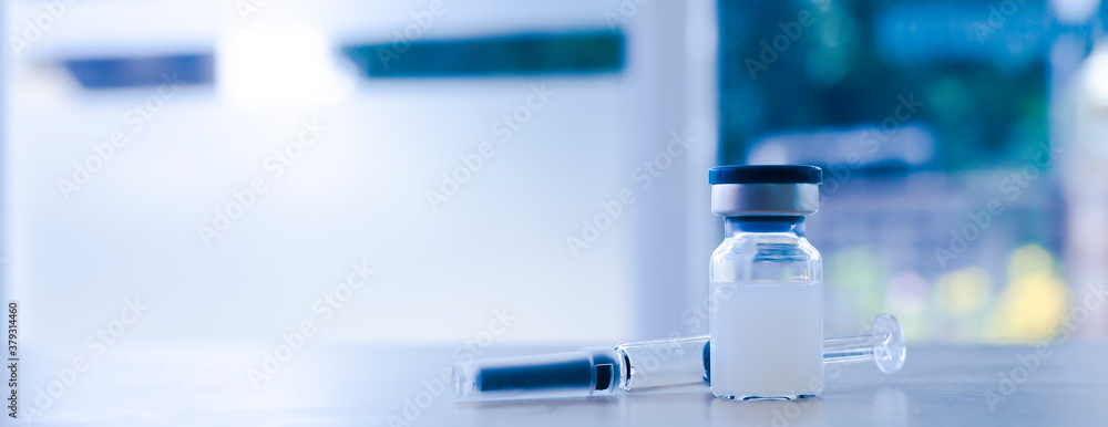 Vaccine coronavirus deverlopment vial dose flu shot drug needle syringe ...