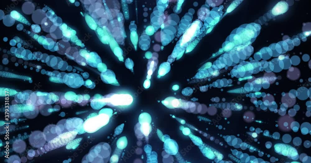 Data field zoom BIG DATA universe of technology particle field 3D ...