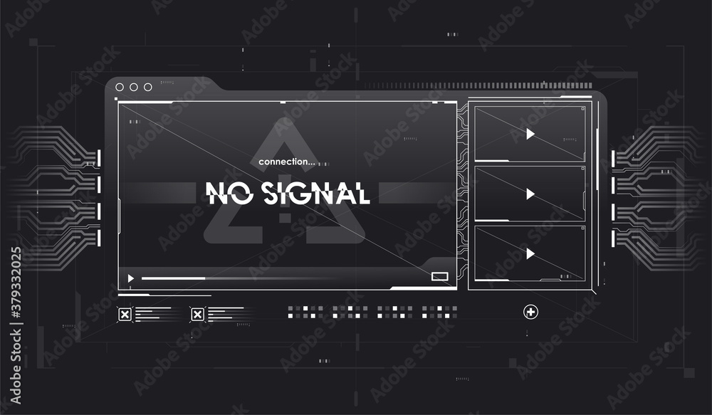 HUD UI GUI futuristic user interface screen element. High tech screen ...