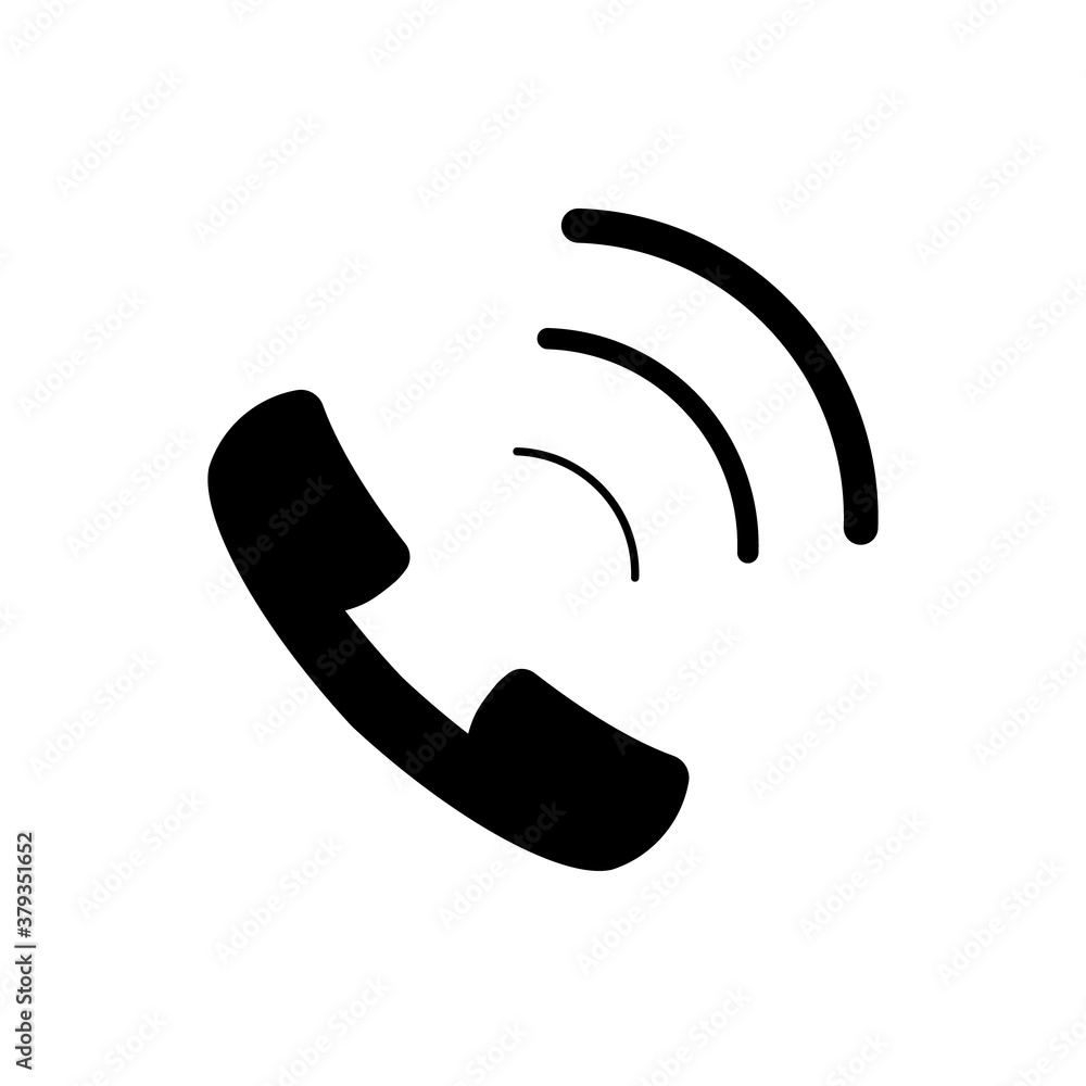 Call icon vector isolated on white background. Trendy call icon in flat ...